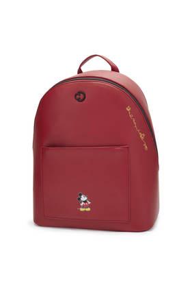 Buy CAPRESE Red Zipper Closure Tiana Faux Leather Women's Party Wear ...