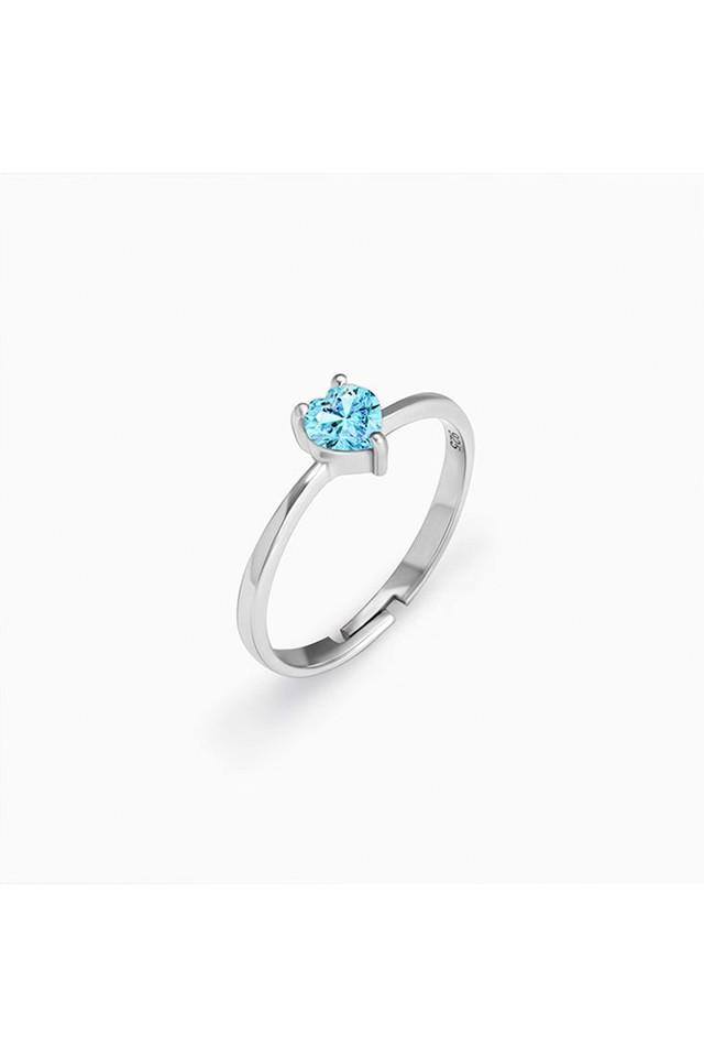 Buy GIVA 925 Sterling Silver Colored Stone Women Western Wear Ring ...