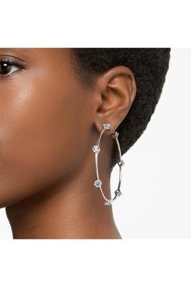 Buy SWAROVSKI Crystal White Womens Western Earrings | Shoppers Stop