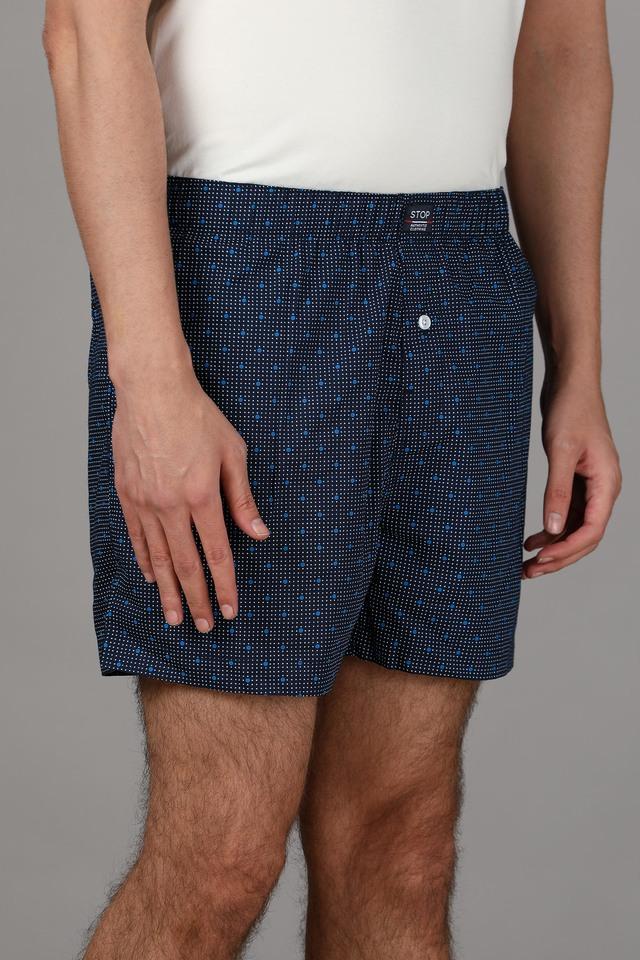 Buy STOP Black Printed Cotton Mens Boxers | Shoppers Stop