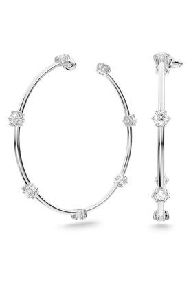 Buy SWAROVSKI Crystal White Womens Western Earrings | Shoppers Stop