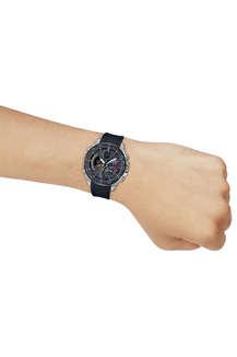 Buy CASIO Edifice 51.5 48 13.9 mm Black Dial Resin Analog-Digital Watch ...