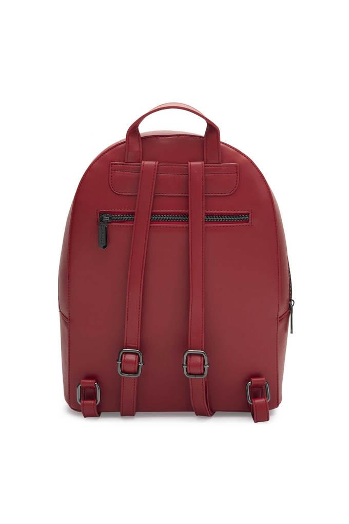 Buy CAPRESE Red Zipper Closure Tiana Faux Leather Women's Party Wear ...