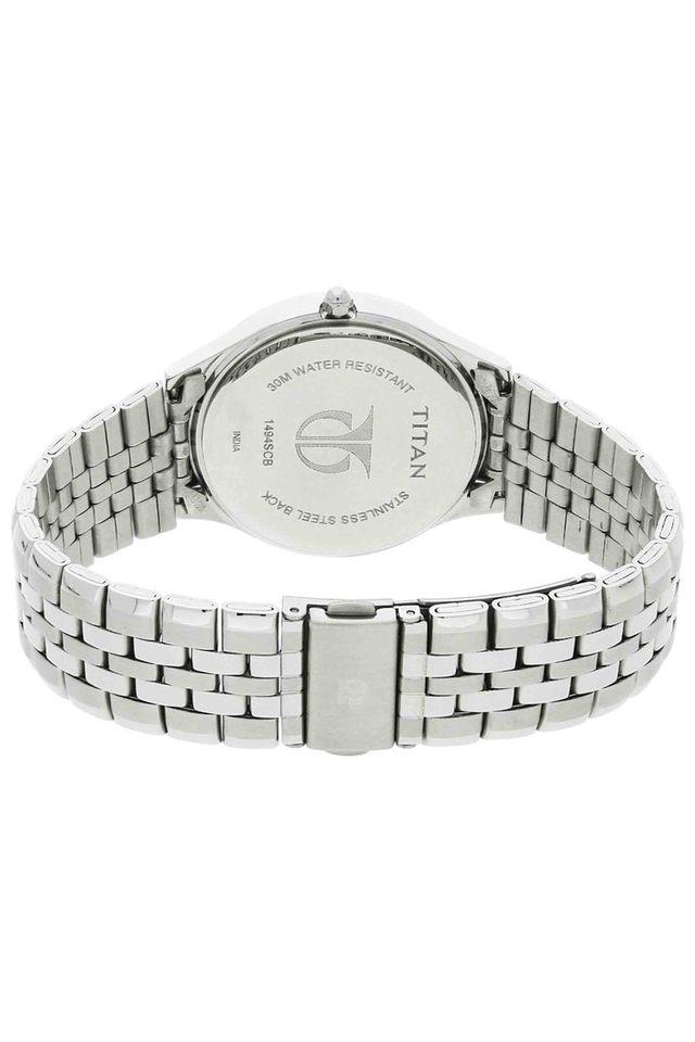 Buy TITAN Mens Silver Dial Stainless Steel Analogue Watch - NM1494SM01 ...