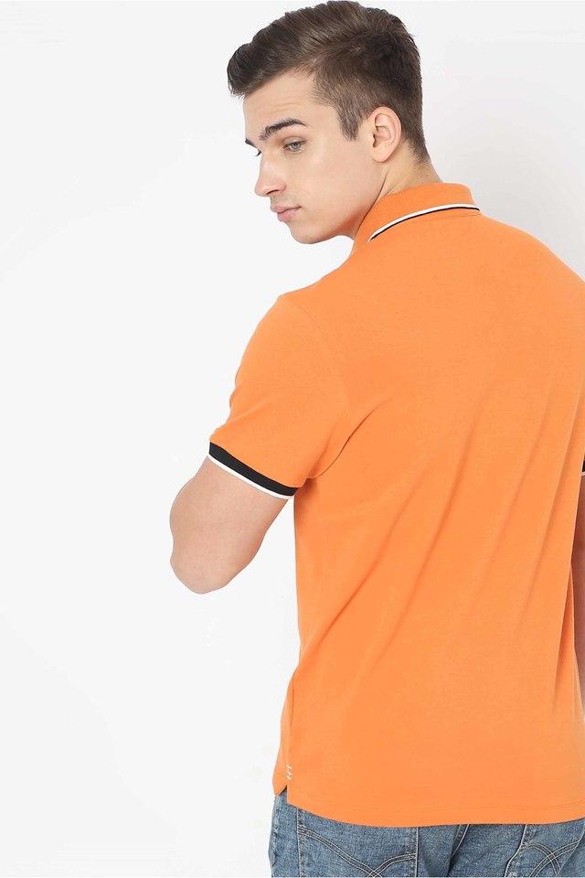 Buy GAS Solid Cotton Stretch Slim Fit Mens T-Shirt | Shoppers Stop
