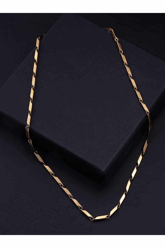 Buy YELLOW CHIMES Classic Stainless Steel Dual Toned Rice Chain ...