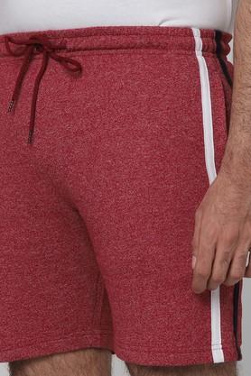 Buy STOP Maroon Solid Cotton Blend Men's Lounge Shorts | Shoppers Stop