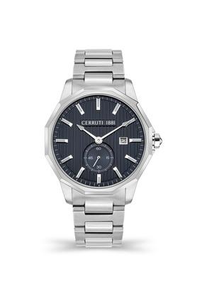 Buy CERRUTI 1881 Molveno 43 mm Blue Dial Stainless Steel Analog Watch ...