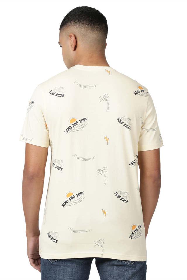 Buy LEE Printed Cotton Regular Fit Men's T-Shirt | Shoppers Stop