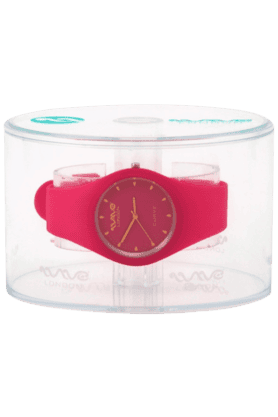 Buy WAVE LONDON Curve Range Pink & Yellow Ladies Watch | Shoppers Stop