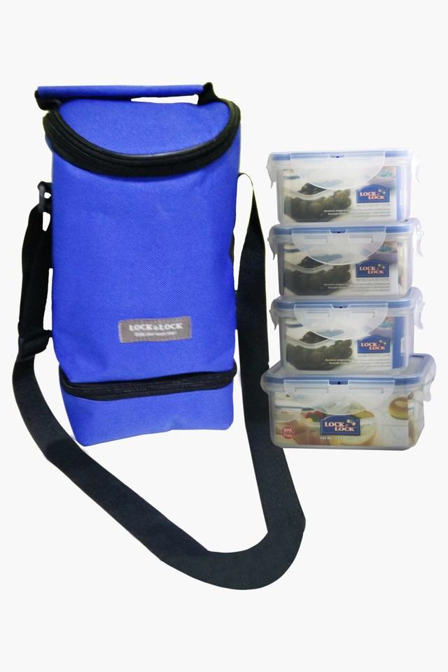 Buy LOCK & LOCK Square Containers with Lid and Carry Bag Set | Shoppers ...