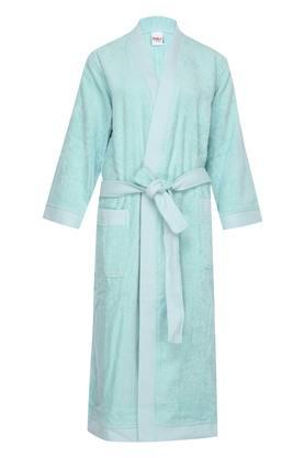 Buy SPACES Aqua Hygro Bathrobe Aqua Large Bath Robe | Shoppers Stop