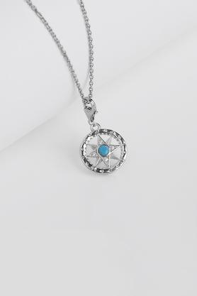 Buy GIVA Sterling Silver Cubic Zirconia Womens Western Pendant ...