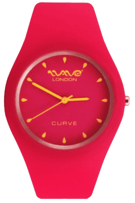 Buy WAVE LONDON Curve Range Pink & Yellow Ladies Watch | Shoppers Stop