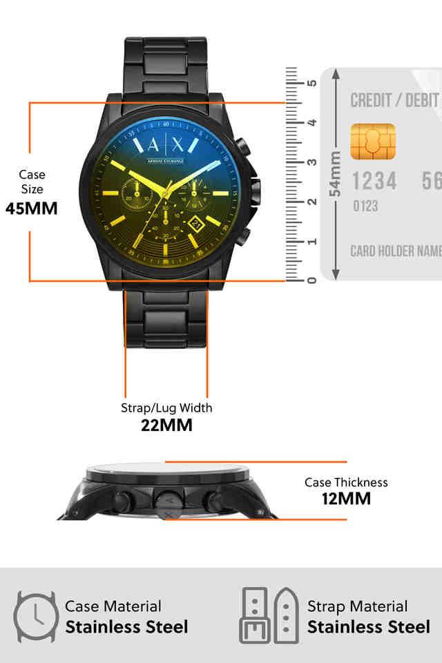 Buy ARMANI EXCHANGE 45 mm Multicolour Dial Stainless Steel Chronograph Watch For Men AX2513 Shoppers Stop