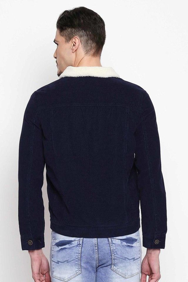 Buy MUFTI Navy Mens Slim Fit Jacket | Shoppers Stop