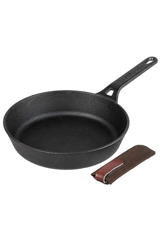 Buy VINOD Legacy Pre-Seasoned Cast Iron Fry Pan, 22 cm, Induction ...