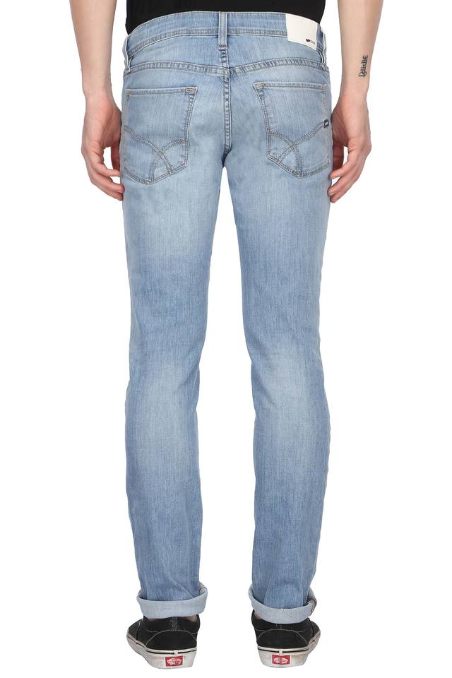 Buy GAS Blue Denim Mens 5 Pocket Rinse Wash Jeans | Shoppers Stop