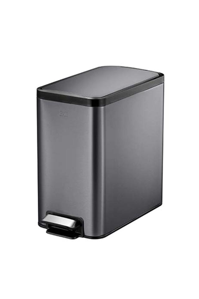 Buy OBSESSIONS Eco Slim Eko Step Dustbin 8 Litres Black Silver ...
