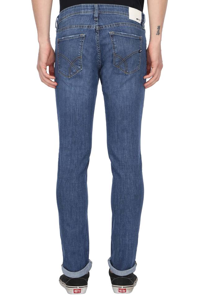 Buy GAS Blue Denim Mens 5 Pocket Rinse Wash Jeans | Shoppers Stop