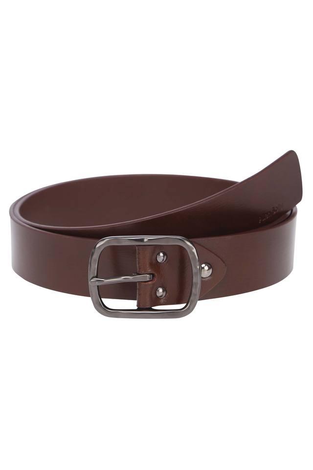 Buy ALLEN SOLLY Mens Leather Buckle Closure Casual Belt | Shoppers Stop