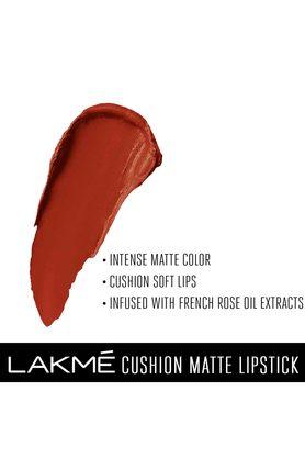 Buy LAKME Cushion Matte Lipstick Red Ruby - 4.5 g | Shoppers Stop