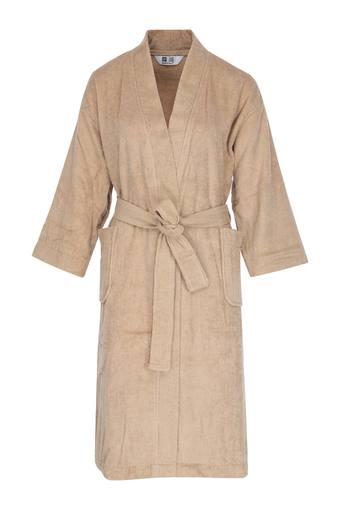 Buy SPACES Unisex Slub Textured Bath Robe | Shoppers Stop
