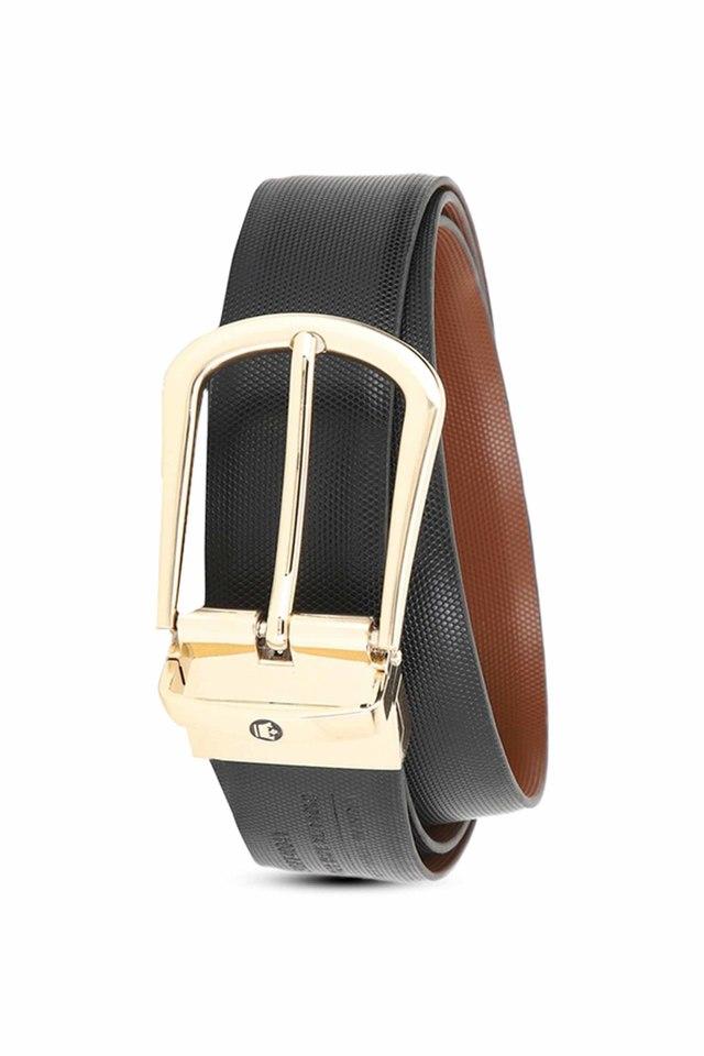 Buy LOUIS PHILIPPE Solid PU Mens Single Side Belt | Shoppers Stop