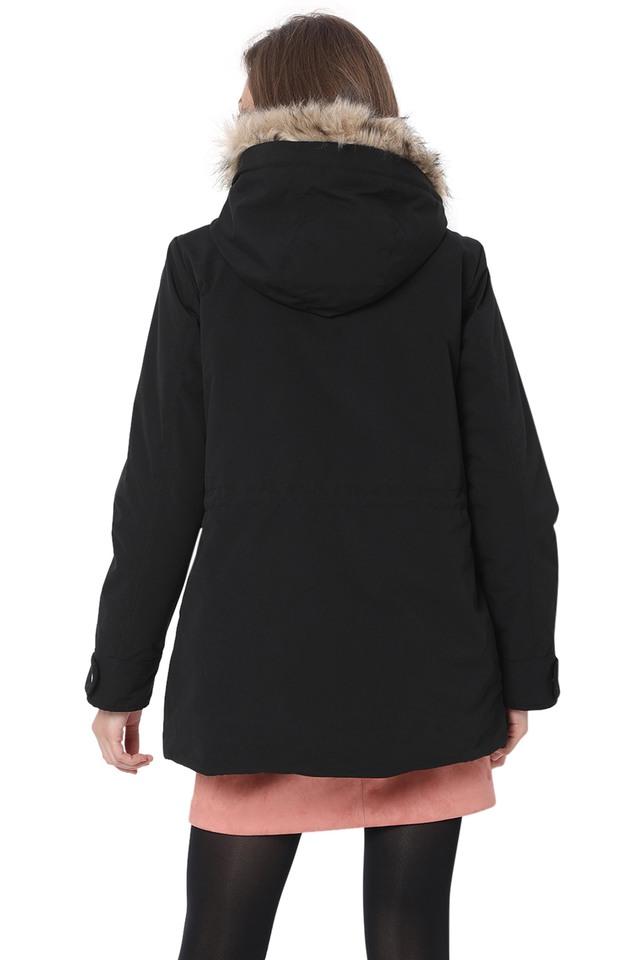 Buy VERO MODA Solid Polyester Hood Women's Jacket | Shoppers Stop