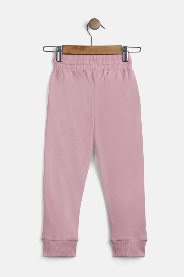 Buy INFUSE Blush Solid Cotton Regular Fit Girls Track Pants | Shoppers Stop