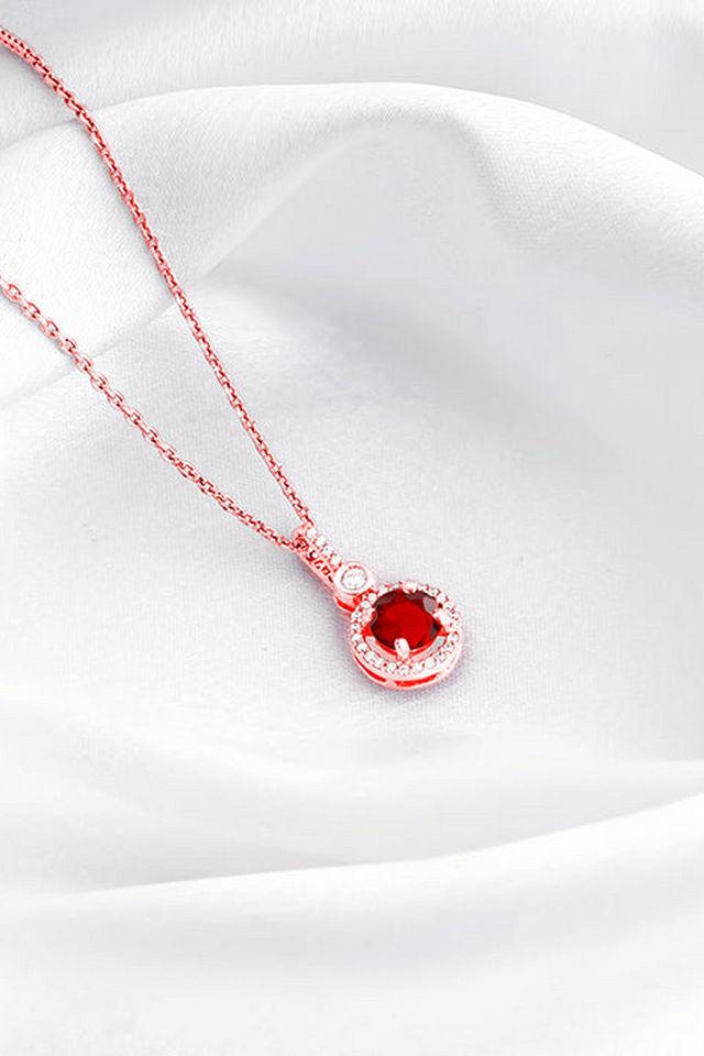 Buy GIVA Rose Gold One And Only Pendant With Link Chain Shoppers Stop