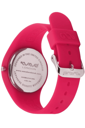 Buy WAVE LONDON Curve Range Pink & Yellow Ladies Watch | Shoppers Stop