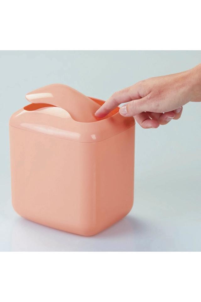 Buy INTERDESIGN Una Vanity Waste Can - Coral | Shoppers Stop