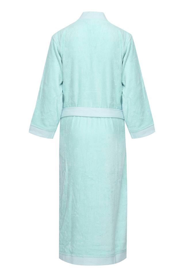 Buy SPACES Aqua Hygro Bathrobe Aqua Large Bath Robe | Shoppers Stop