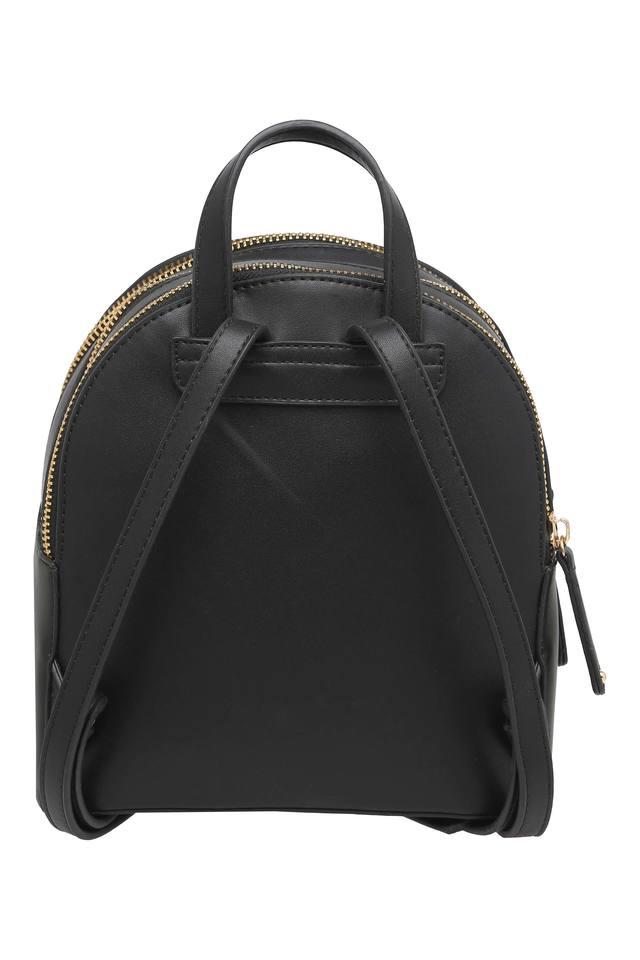 Buy U.S. POLO ASSN. Black Womens 3 Compartment Zipper Closure Backpack ...