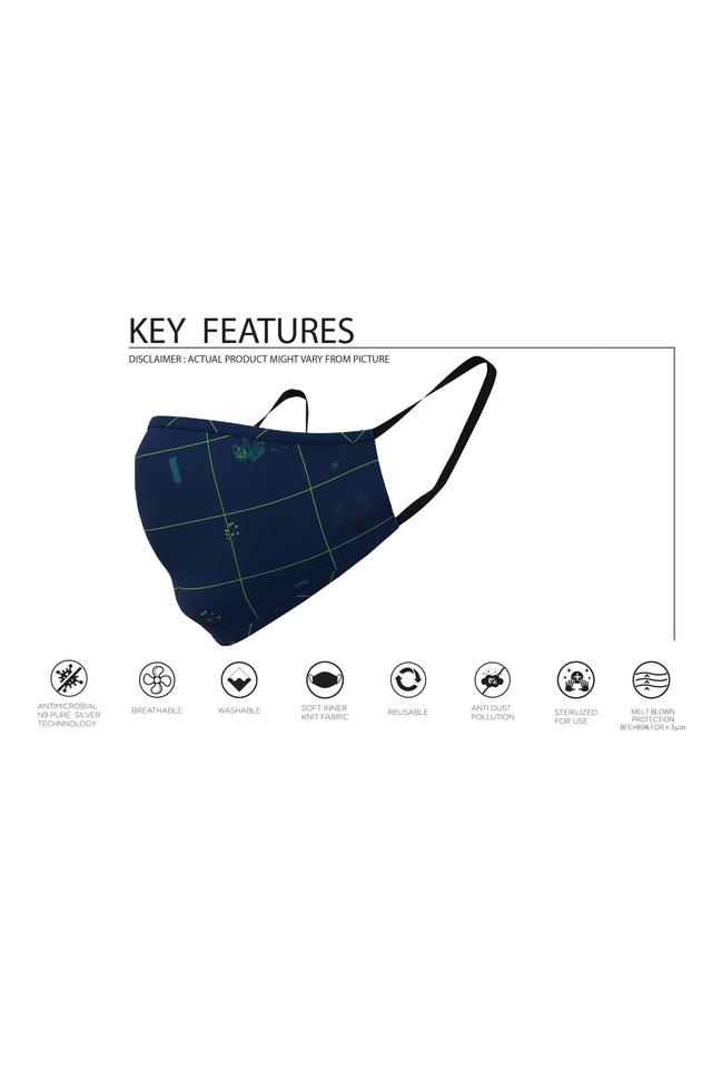 Buy ALLEN SOLLY Multi Kids Printed Reusable Protective Face Mask - Pack ...