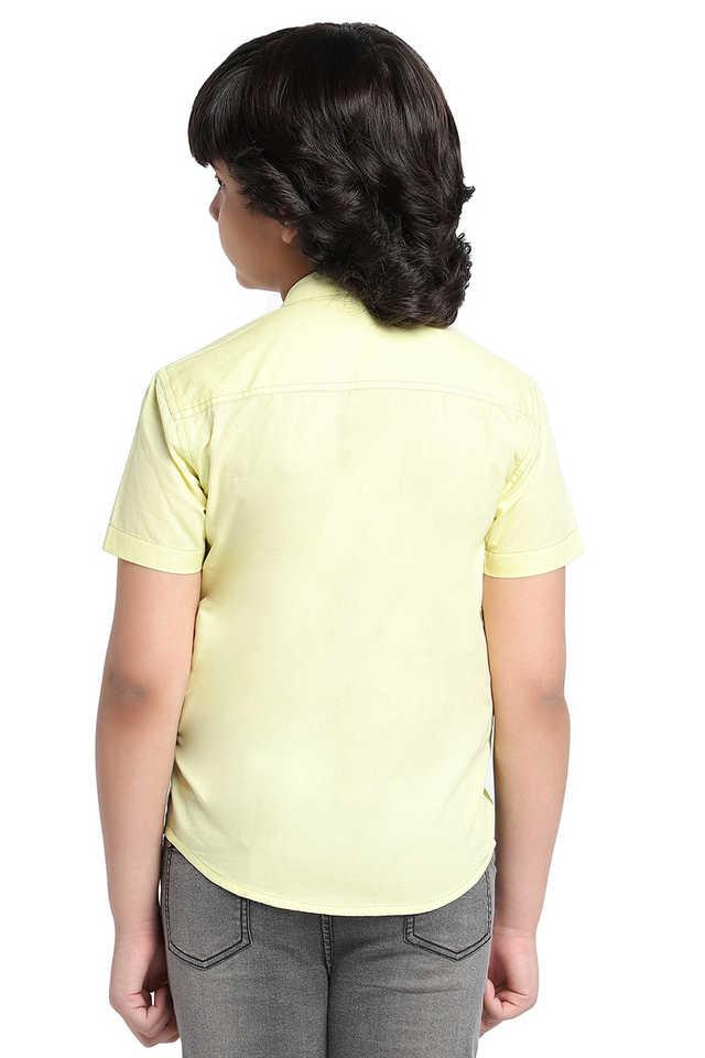 Buy SPYBY Animal Print Cotton Mandarin Boys Shirt | Shoppers Stop