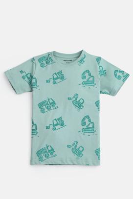 Buy INTUNE Cool Construction Boy's Cotton T-shirt | Shoppers Stop