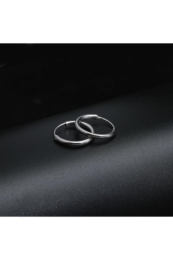 Buy GIVA Classic Silver Hoop Sterling Silver Mens Western Earring ...