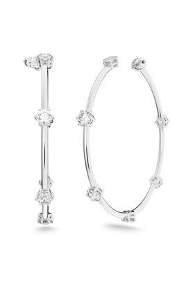 Buy SWAROVSKI Crystal White Womens Western Earrings | Shoppers Stop