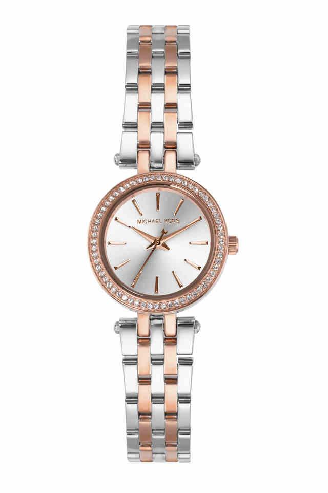 Buy MICHAEL KORS undefined Womens Petite Darci Silver Dial Stainless Steel Analogue Watch MK3298 Shoppers Stop