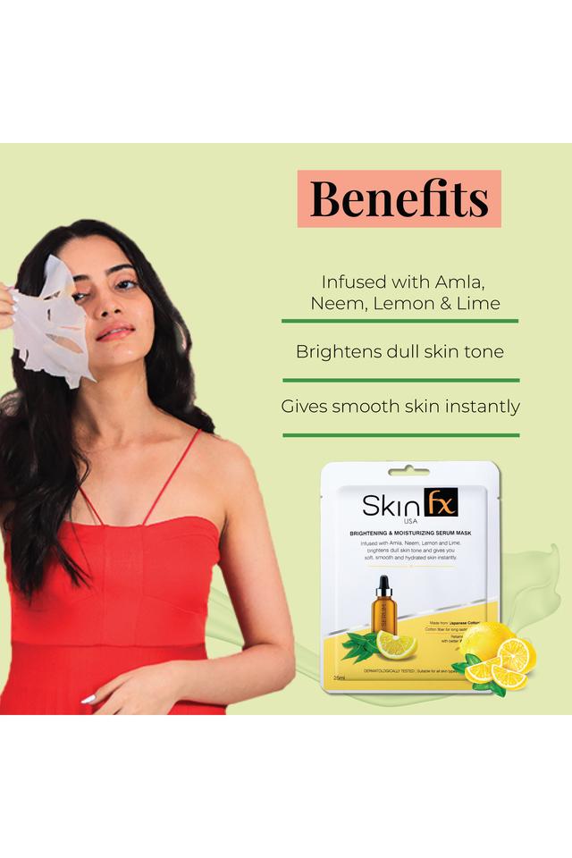 Buy SKIN FX Brightening & Moisturizing Serum Mask, Neem & Amla Japanese ...